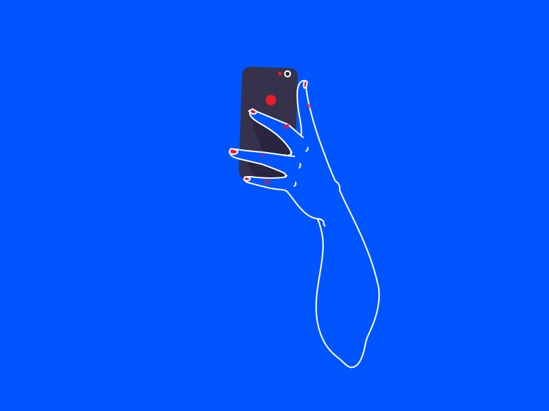Hand with Phone by ǟռɖʝӄǟ on Dribbble
