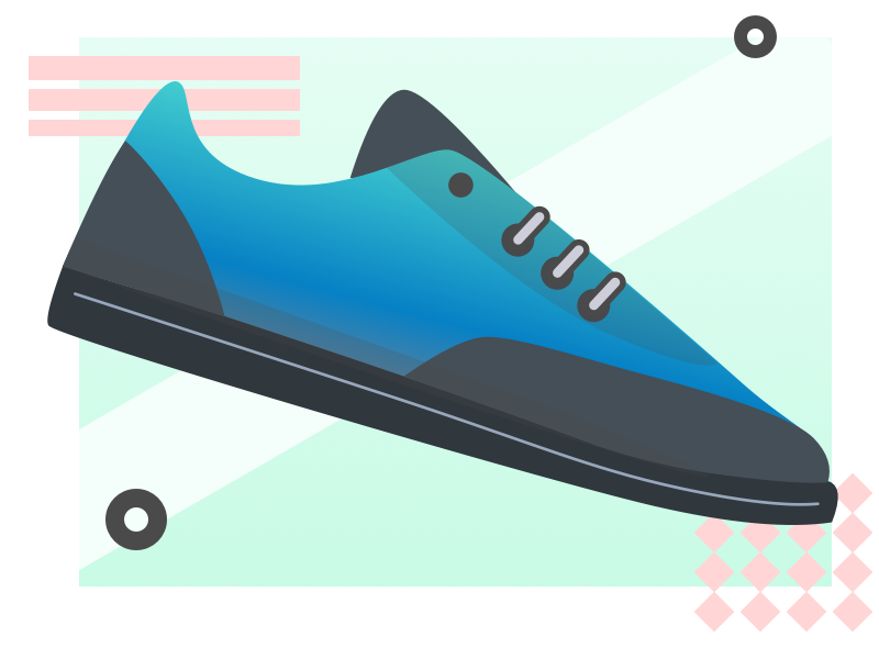 Shoe composition by Julia Michelle on Dribbble
