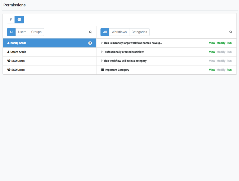 User/Group Permissions management UI by Uttam Arade on Dribbble