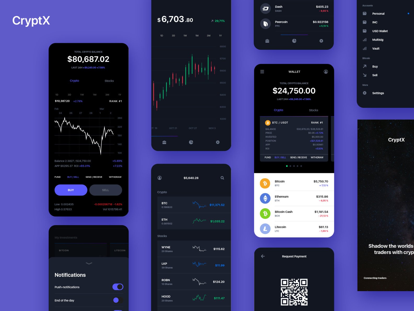 CryptX - Trading App by Pete Brady on Dribbble