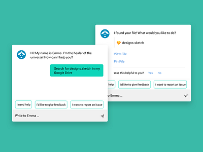 Conversational UI by Mike Crane on Dribbble