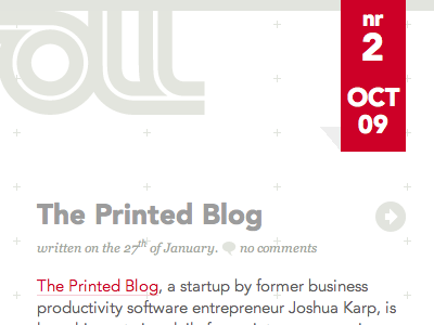 Scroll magazine web site by Veerle Pieters on Dribbble