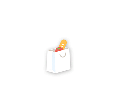 grocery bag animation by Shuyu Wang on Dribbble
