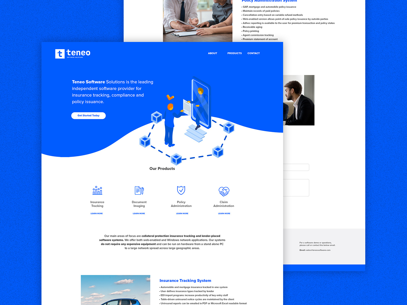 Teneo Software Solutions Website by Matthew Pappas on Dribbble