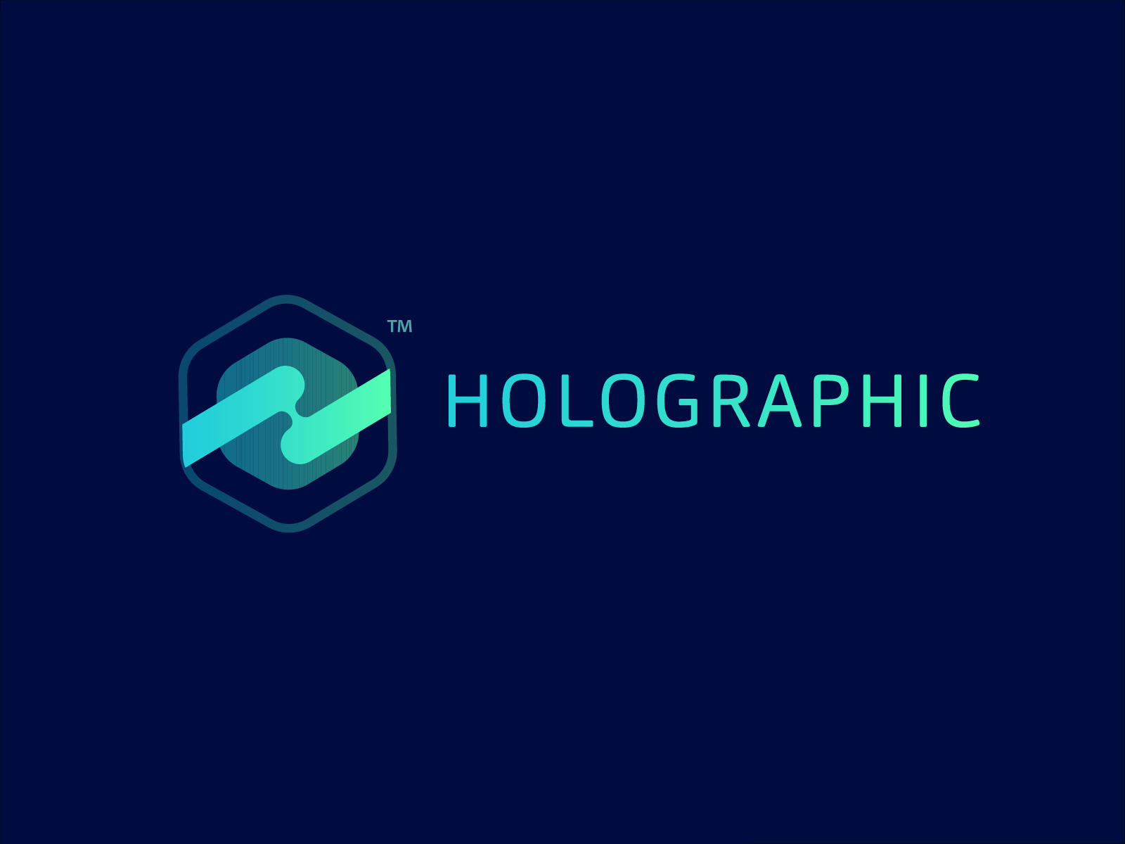 Holographic Logo by Andrew Reedy on Dribbble