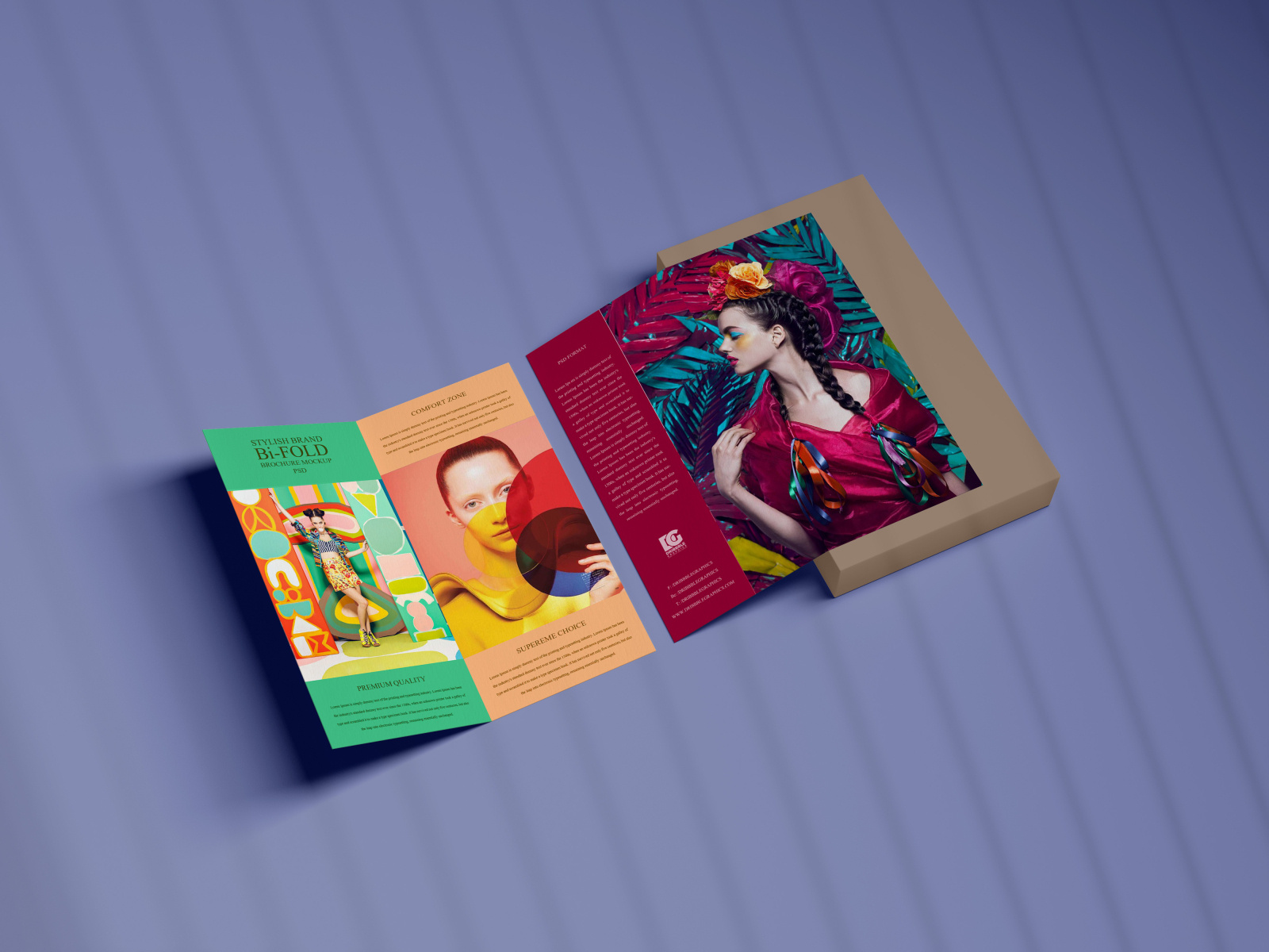 pop art bifold brochure design by Aanika Tubassum on Dribbble