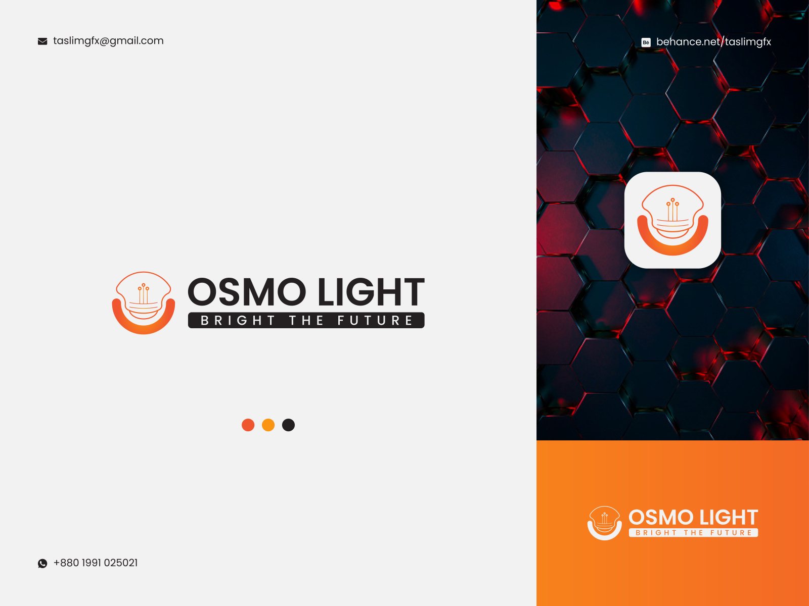 Osmo Light Logo by Md. Taslim Uddin on Dribbble