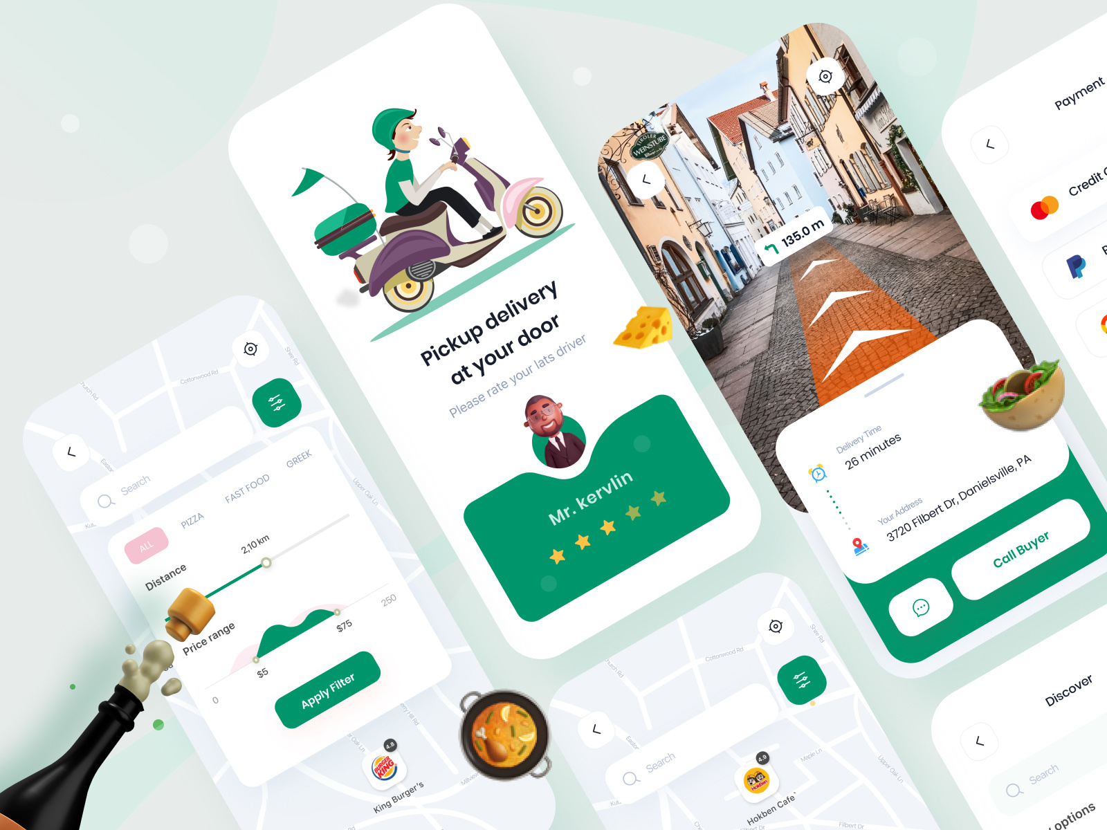 food delivery app 🥘 (location filter + direction+ rating)) by Mehedi ...