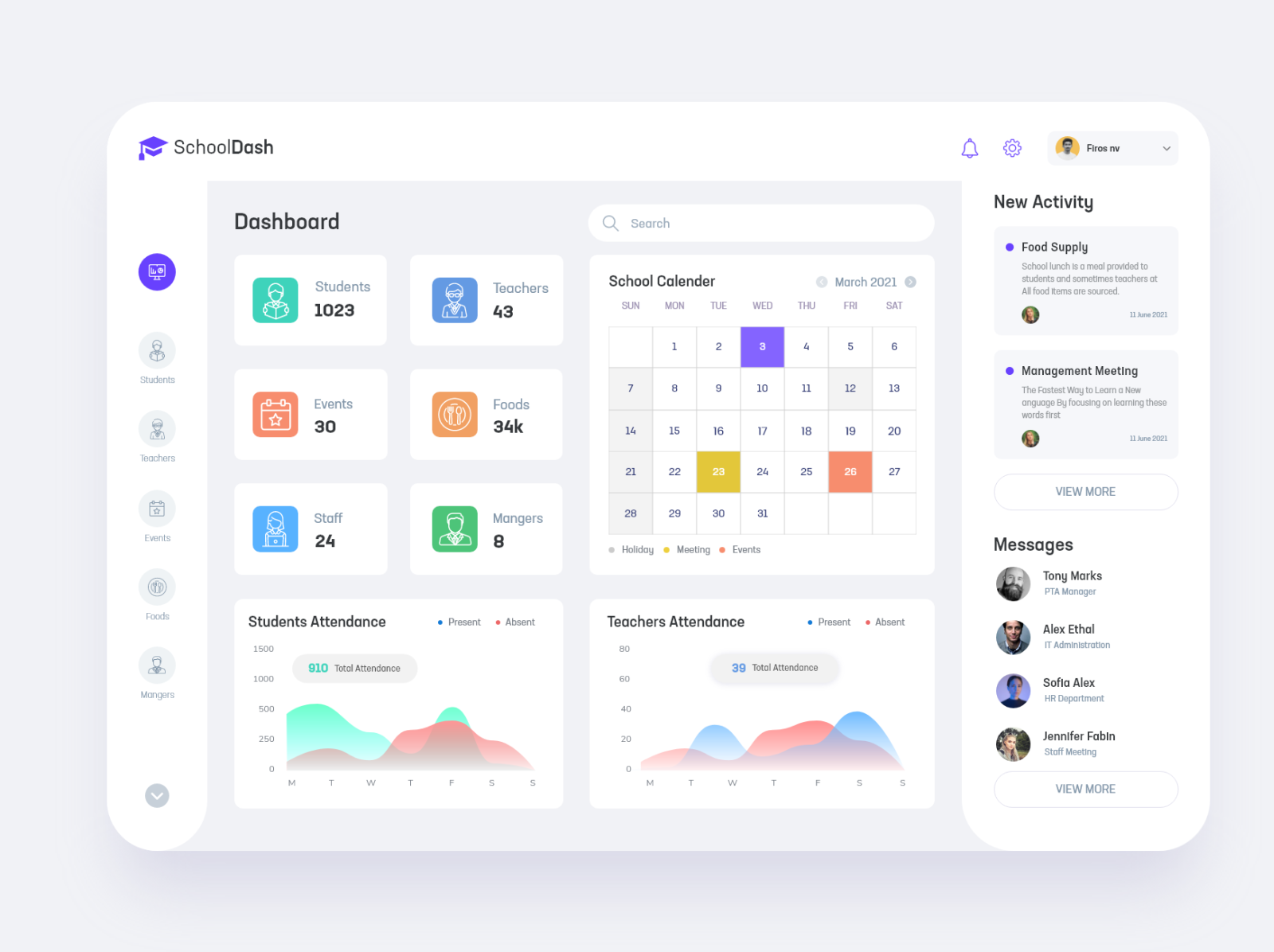 SchoolDash by Firos nv on Dribbble