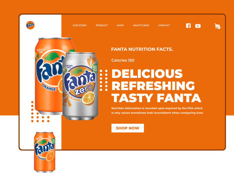 FANTA HERO SECTION DESIGN by Abasiye Ibrahim on Dribbble