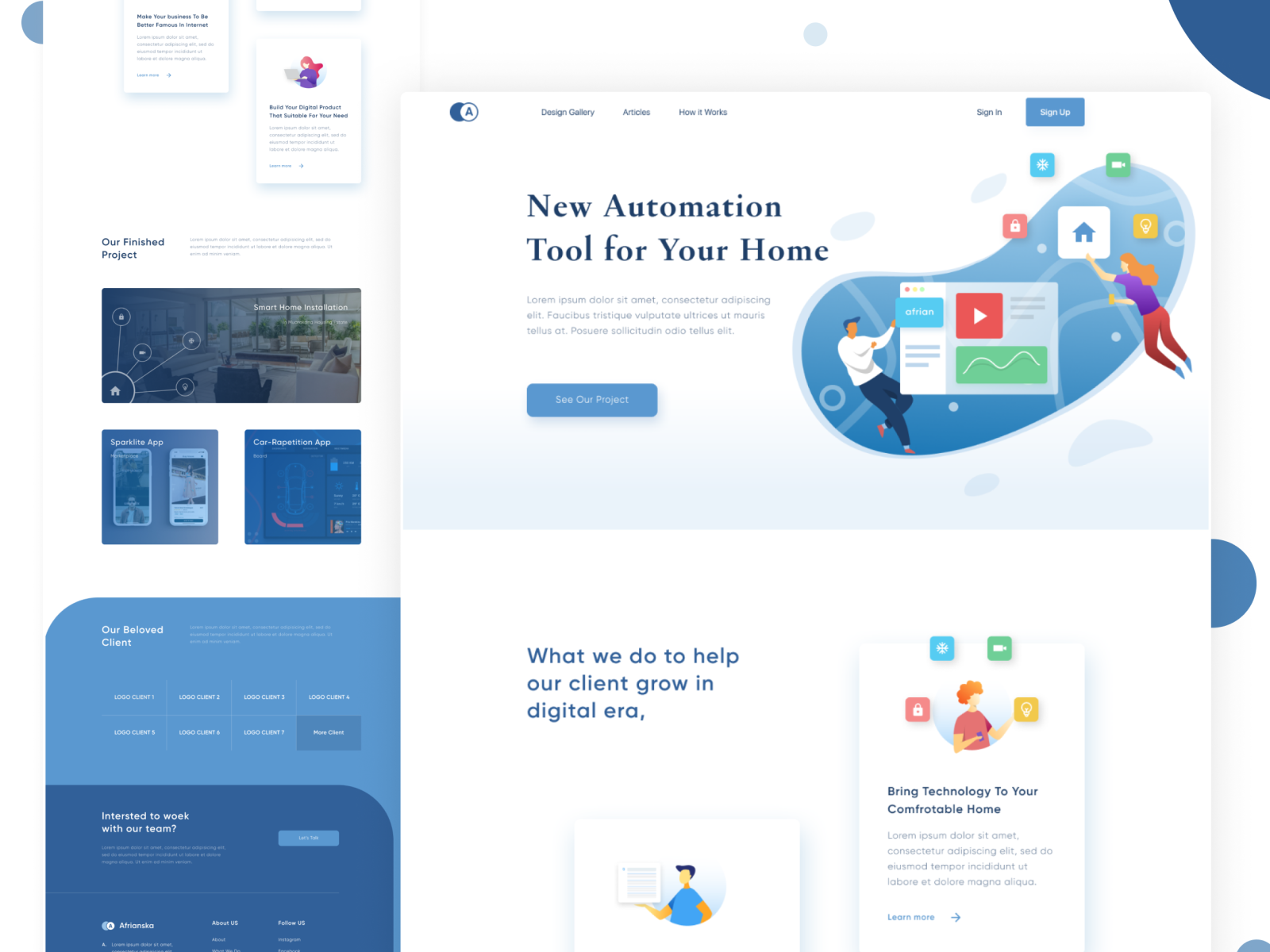 AI application service website by Najmul Hasan Rifat | Senior UI/UX ...