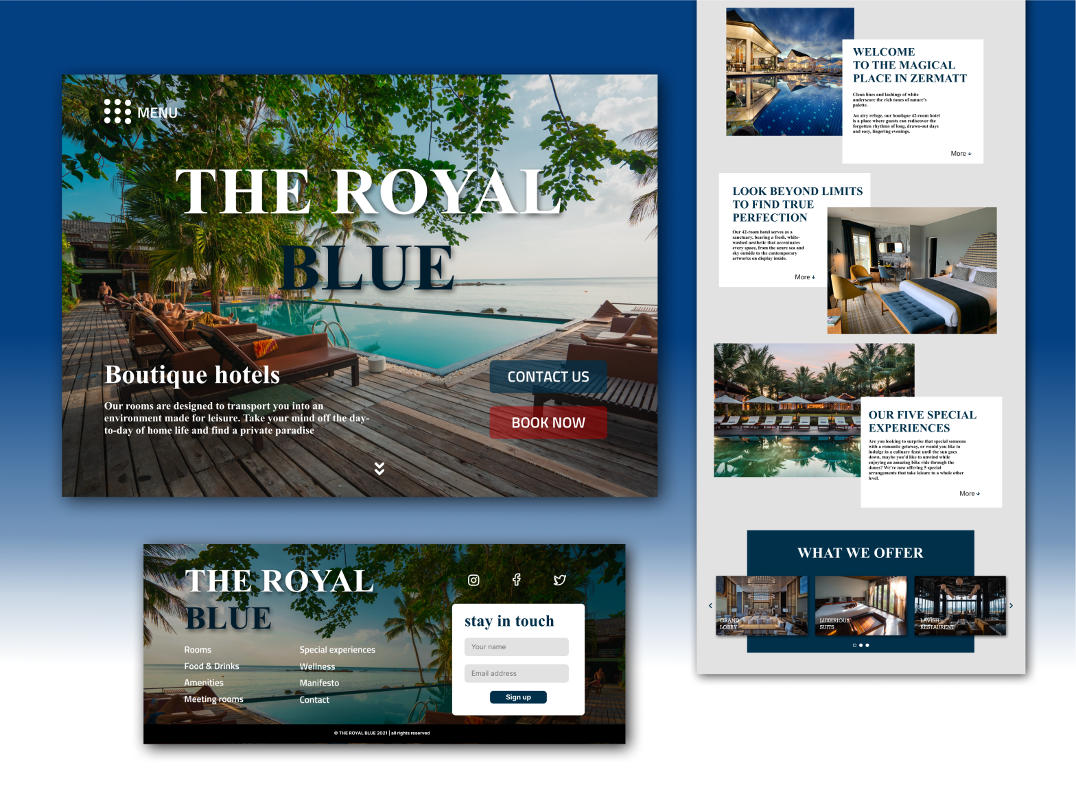 The Royal Blue by RS01 on Dribbble