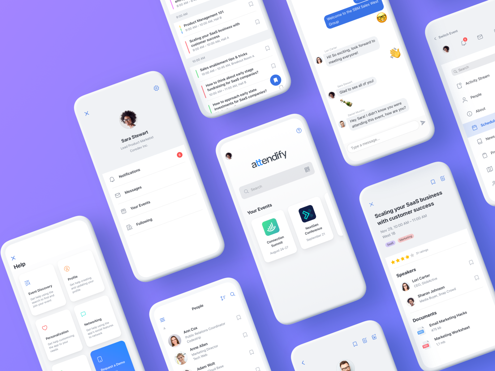 Attendify App by Denys Perepelenko for Attendify on Dribbble