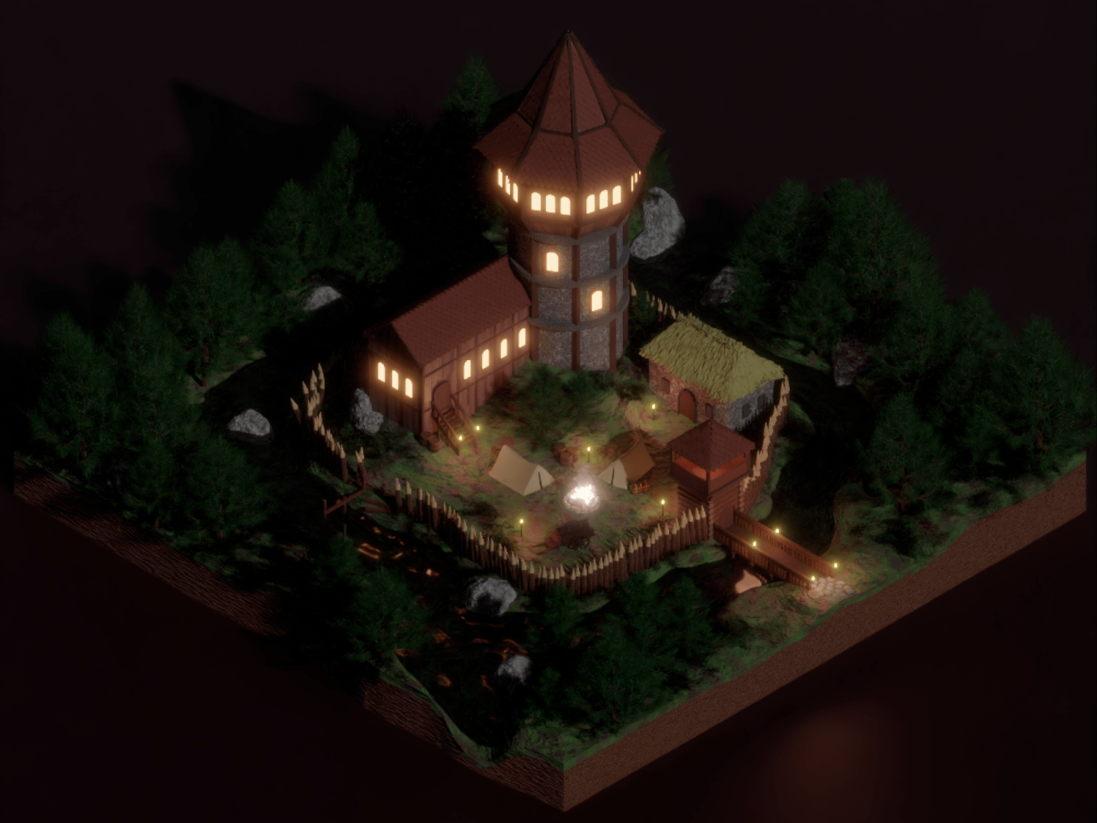 Lookout Tower by Alexander Kostadinov on Dribbble