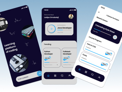 Coding learning app by Bolaji Ladipo on Dribbble