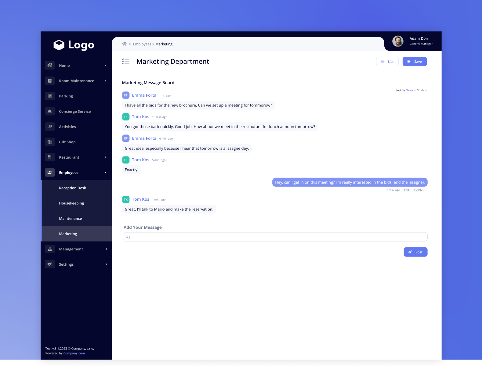 Visual of the Comment Section by Matej Knezek on Dribbble