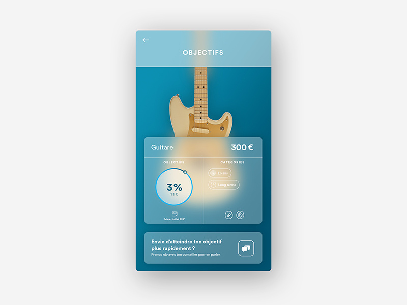 Banking - Setting goals by Tom Formont on Dribbble