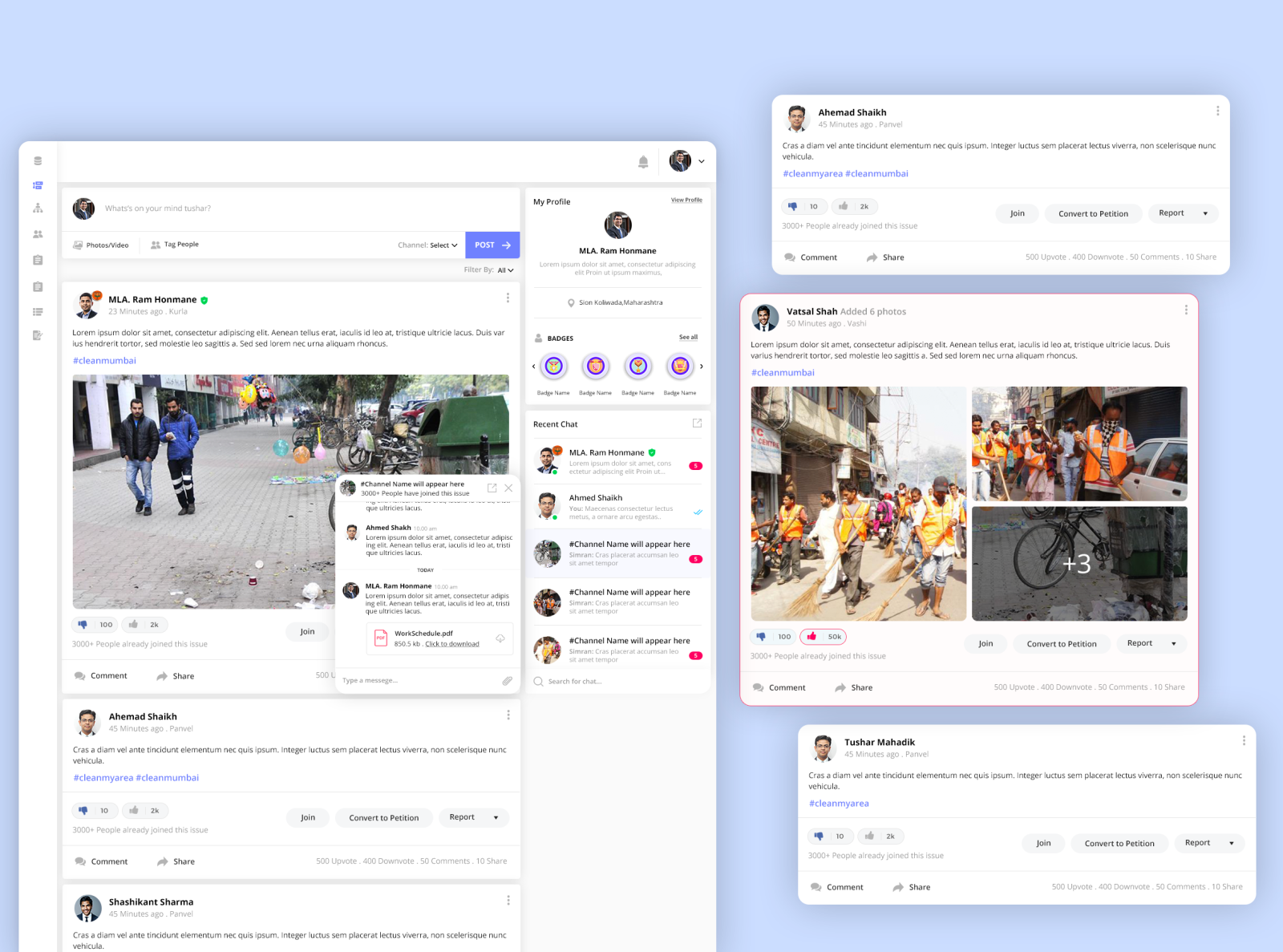 Timeline Screen by Ram Honmane on Dribbble