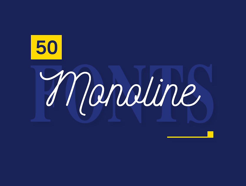 50+ Best Monoline Fonts by Decolore.net on Dribbble