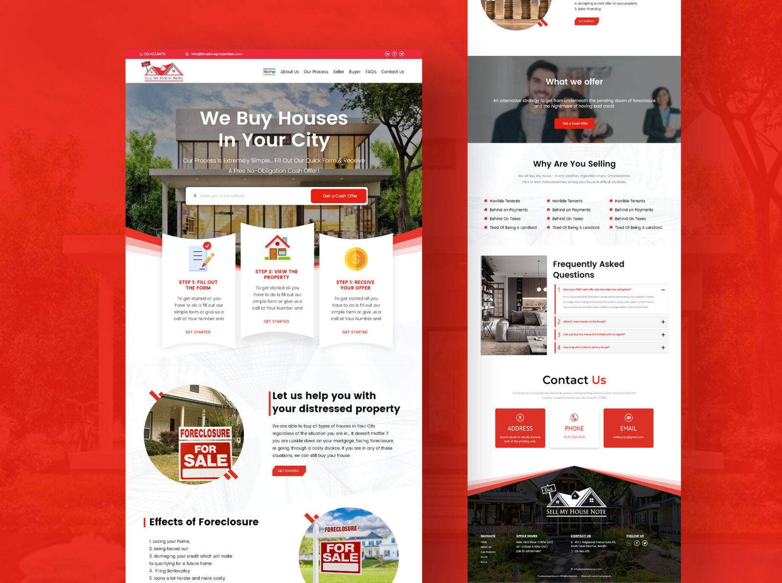 Real Estate Modern Wordpress Website Design by Faheem Sial on Dribbble