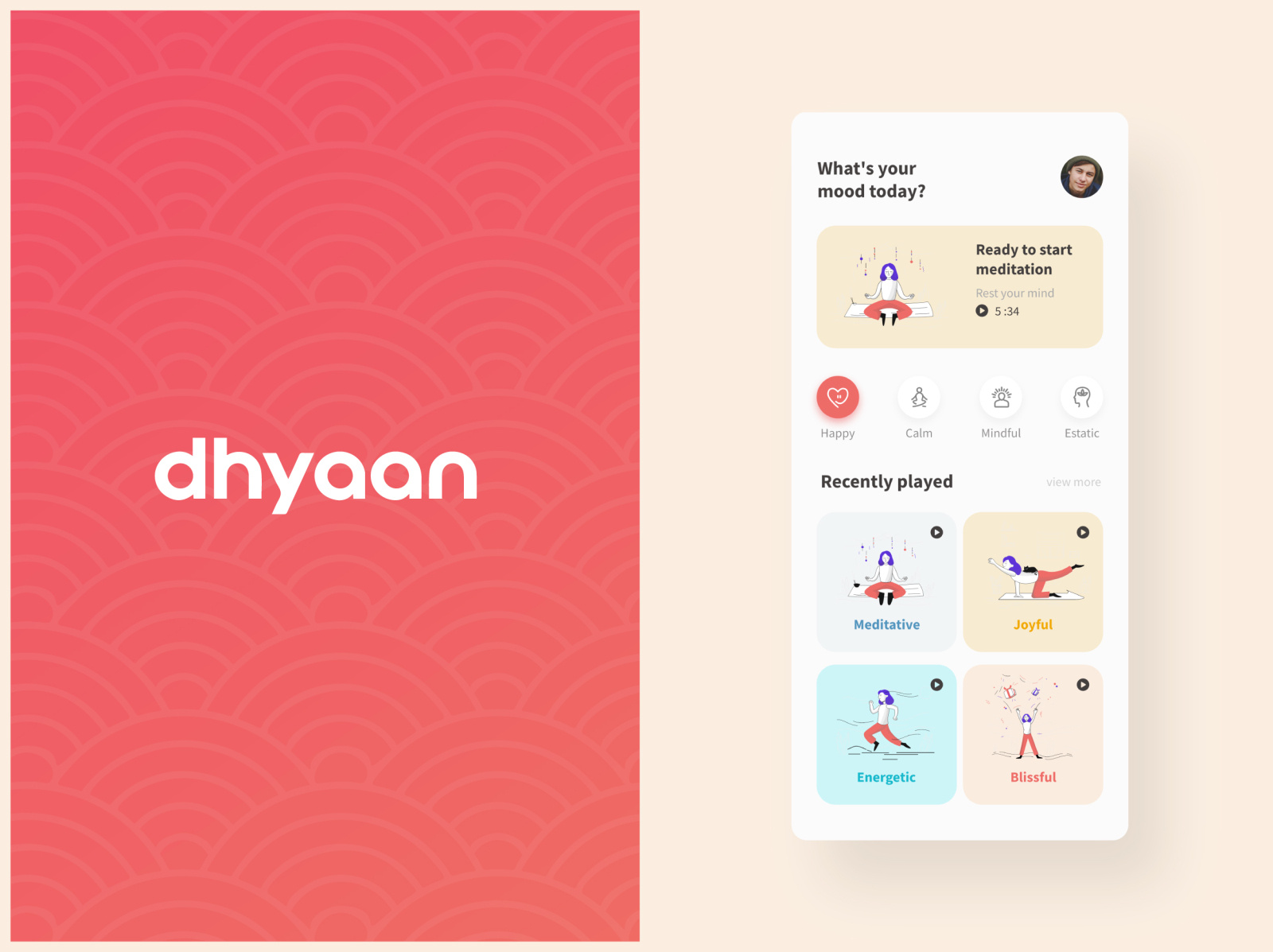 Dhyaan - Meditation App by Akash Verma on Dribbble