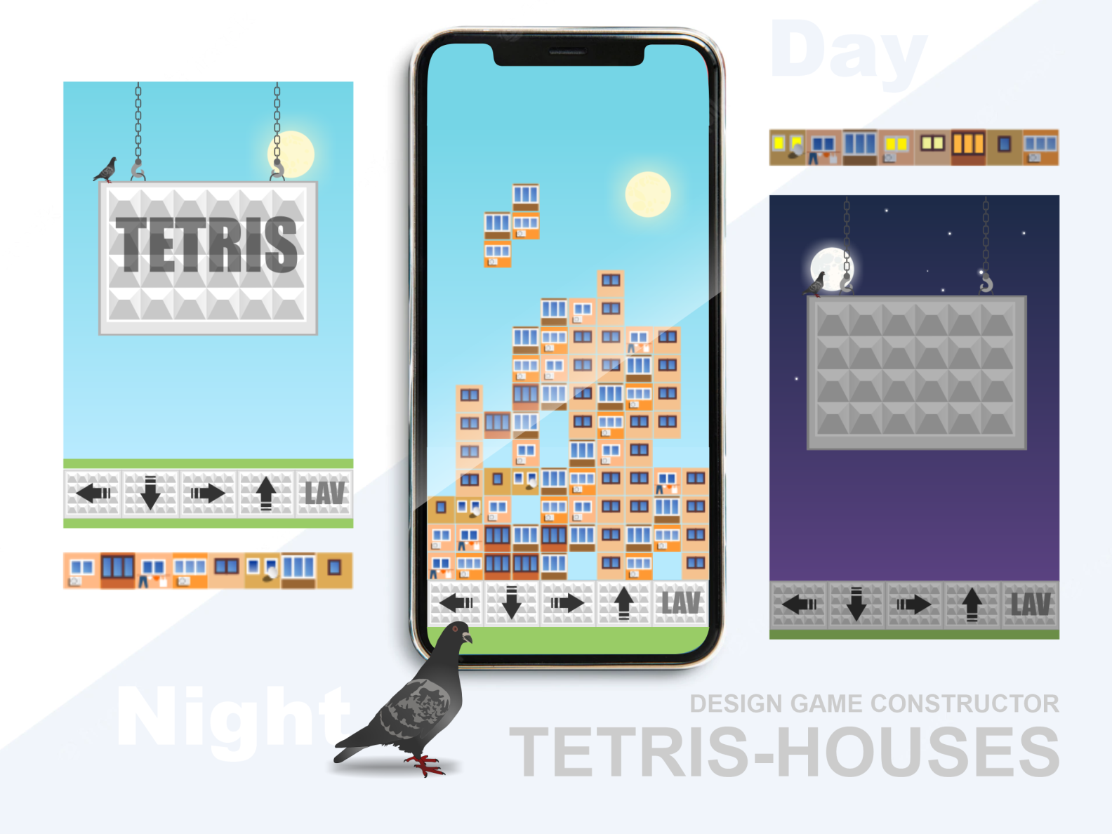 DESIGN GAME CONSTRUCTOR TETRIS by Nadiia Malenka on Dribbble