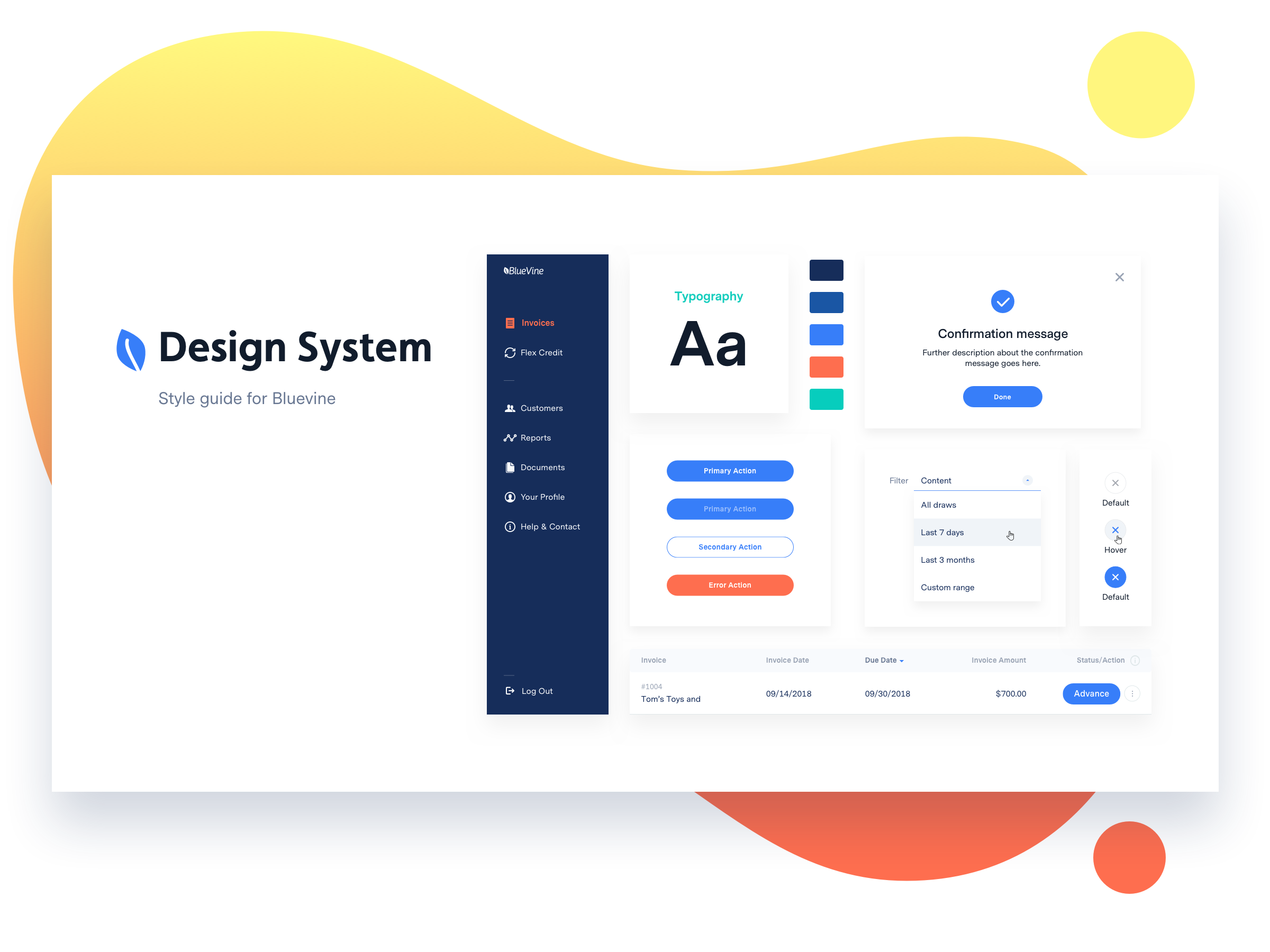 Design Guideline Cover by Adelaide Wang for Bluevine on Dribbble
