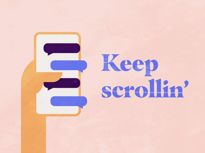 Constant scrolling by Miles Hellyer for Chalk Co. on Dribbble