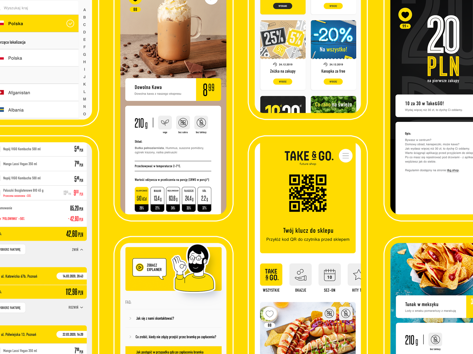 Take&GO cashier-less convenience store app by Marek Lasota on Dribbble
