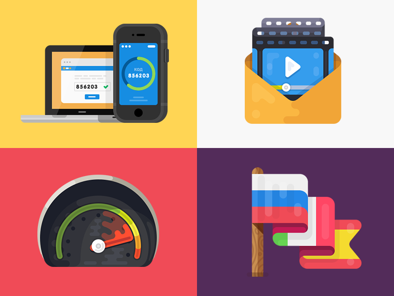 Unified Illustration/Icon Set, part 2 by Evgenii Dolgov for VK Design ...