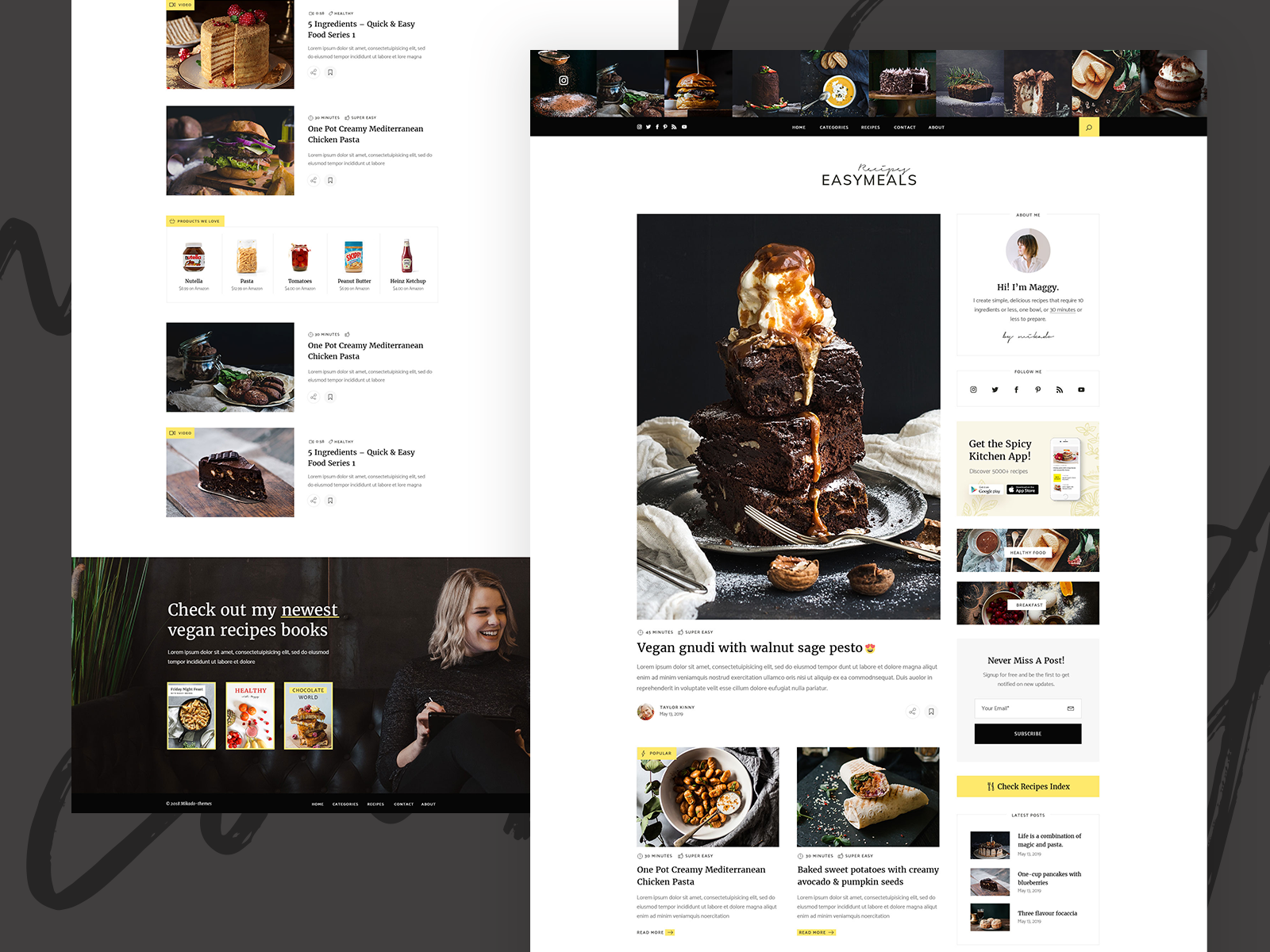 EasyMeals - Food Blog WordPress Theme by Marina Simeunović for Qode ...