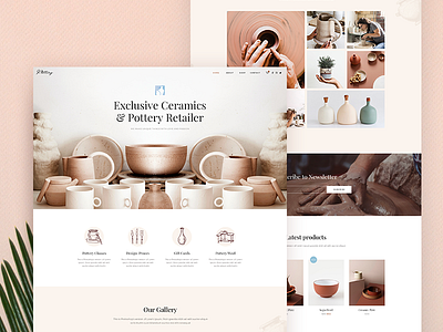 Pottery Landing page by Marina Pavlović for Qode Interactive on Dribbble