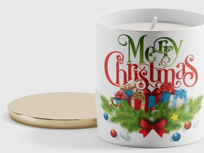 Christmas Candle Label design by Sania sani on Dribbble