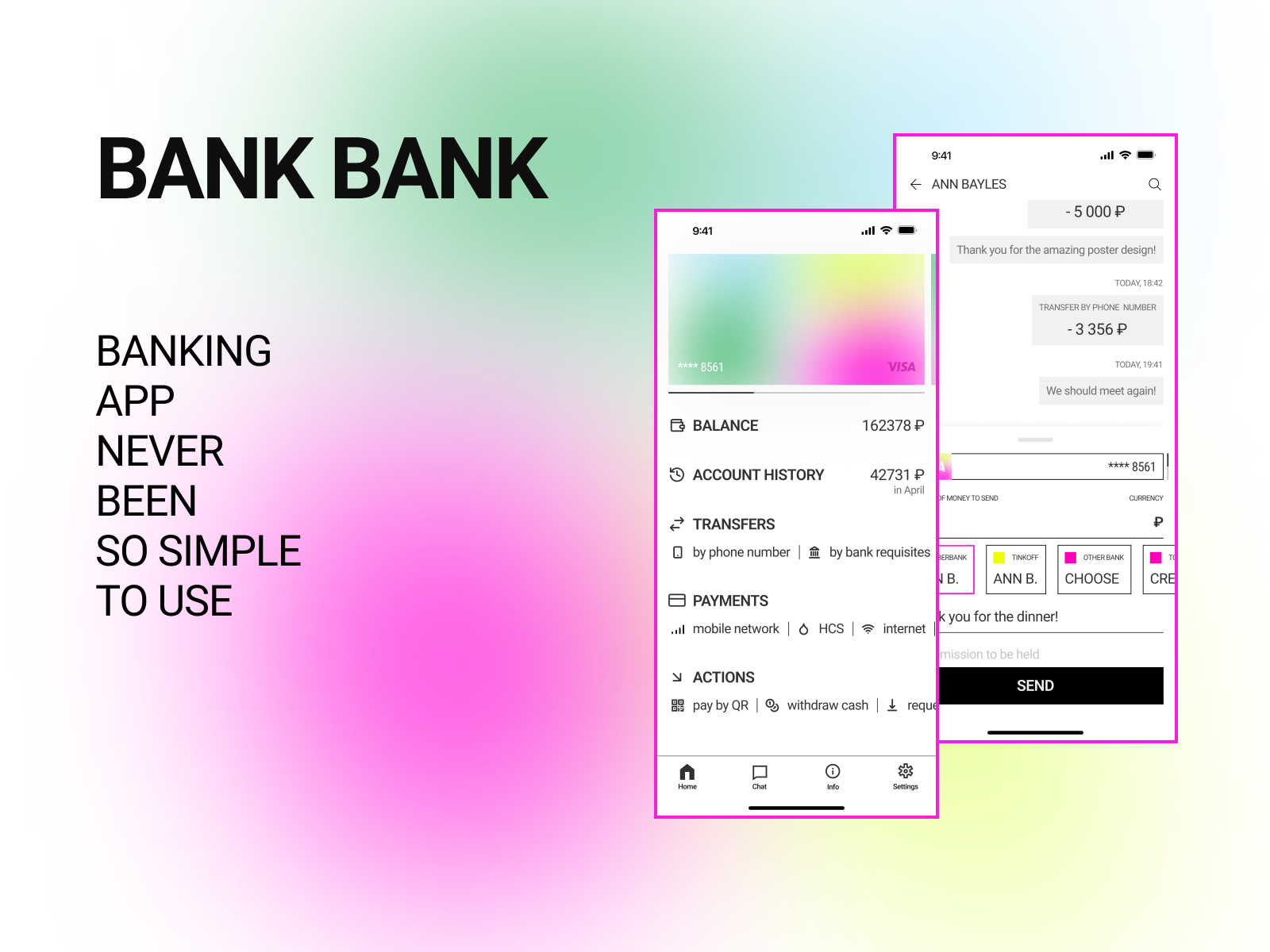 Modern banking app concept by Ishkhan Balgudanian on Dribbble