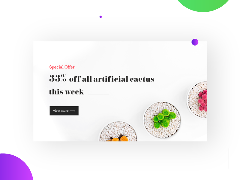 Special offer - Daily UI:: #036 by Arun Malavan on Dribbble