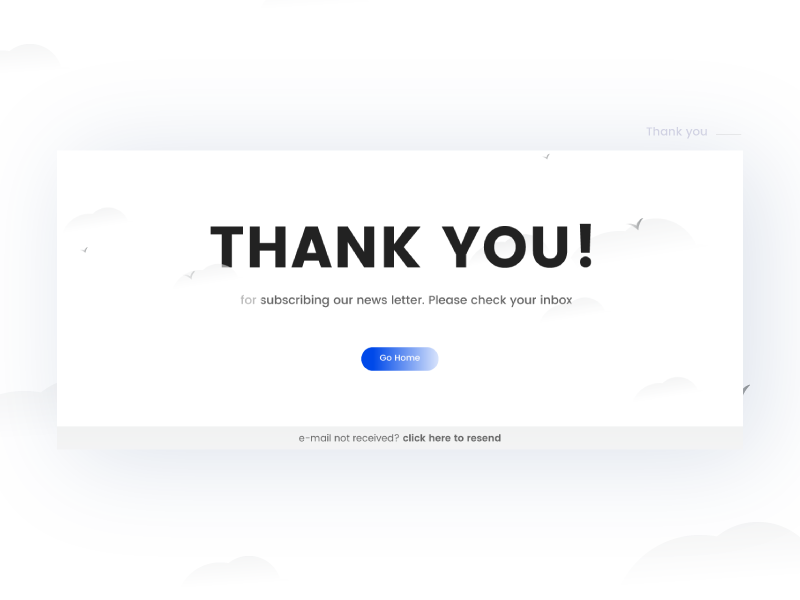 Thank You- Daily UI:: #077 by Arun Malavan on Dribbble