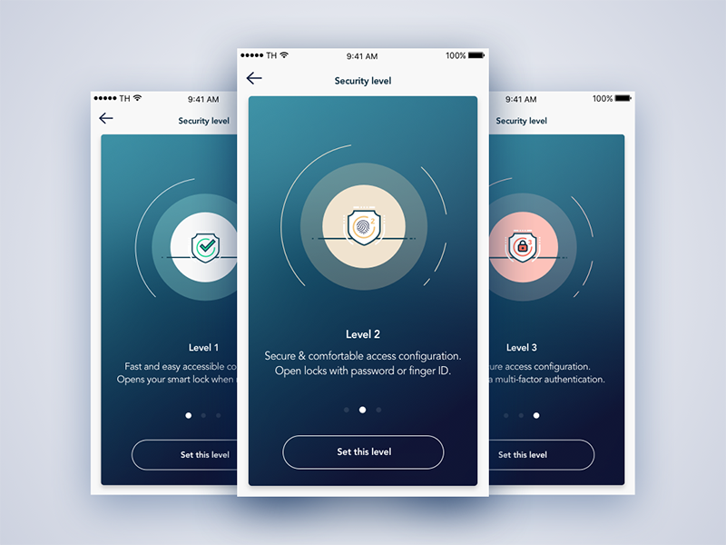 Security settings by Anthony Lamont for Made on Dribbble