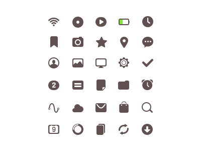 Status Bar Icon by suskey on Dribbble