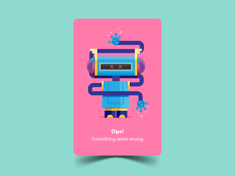 Error illustration by Mauricio Luna on Dribbble