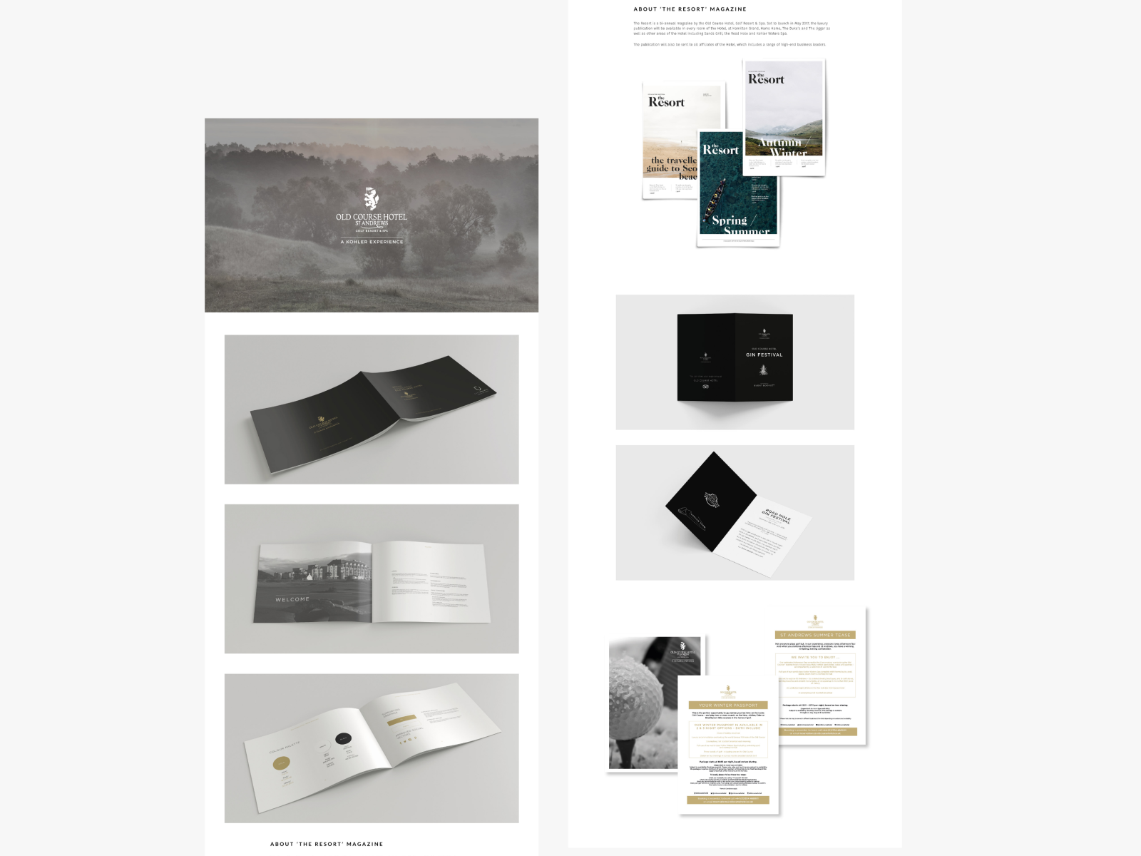 Old Course Hotel - Collateral Design Review by Matthew Alexander Craig ...