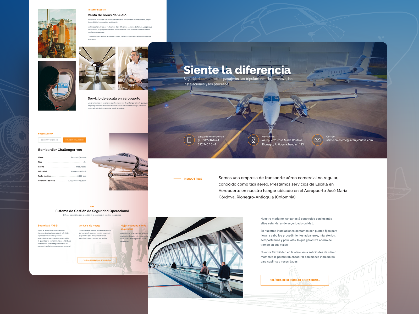 web concept airplane service by Steven González on Dribbble
