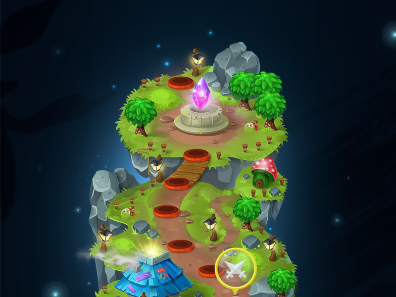 Game Map 1 by Yulia Boyko on Dribbble