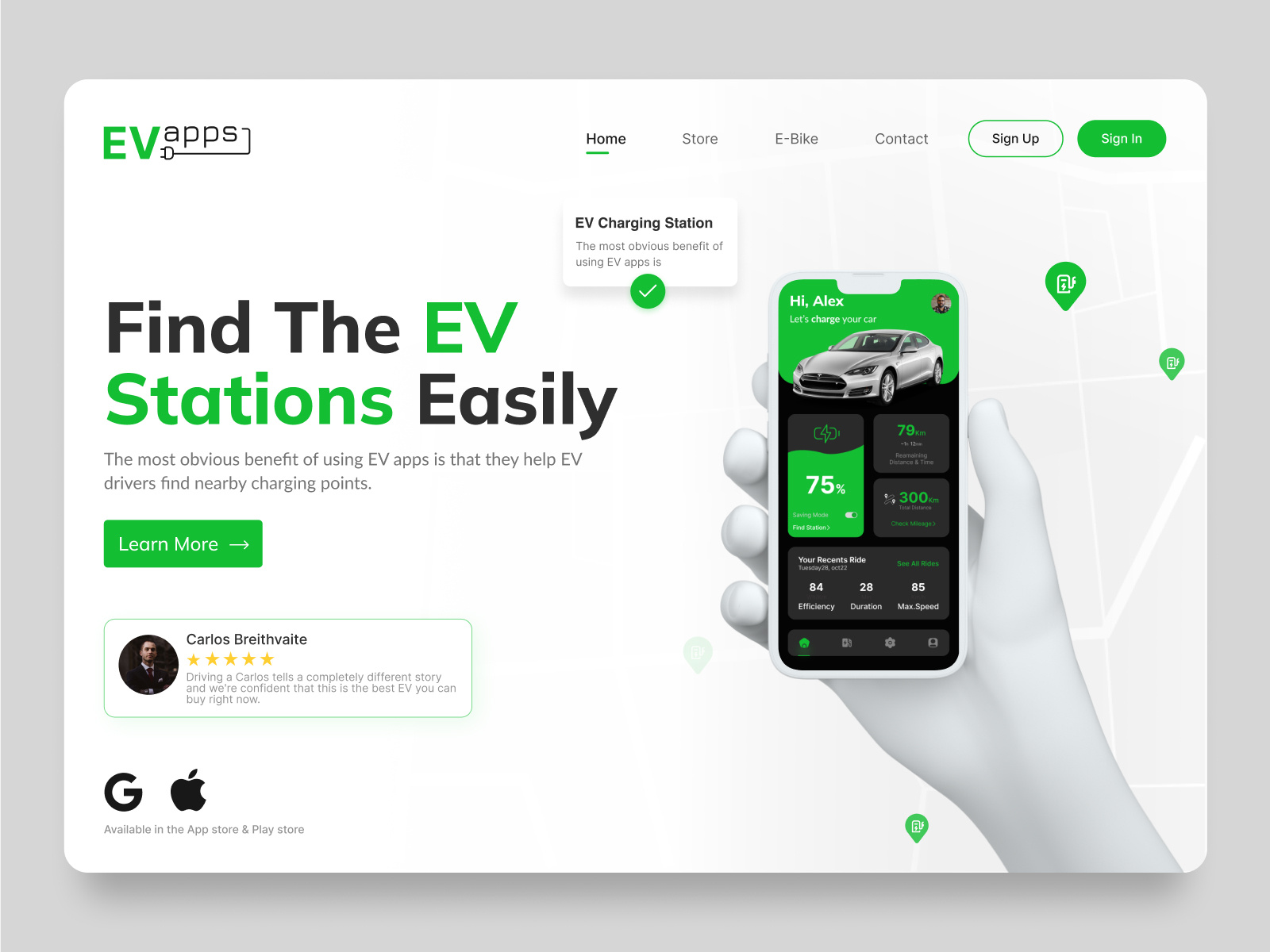 EV Charging Locator App by BMV System Integration Pvt. Ltd on Dribbble