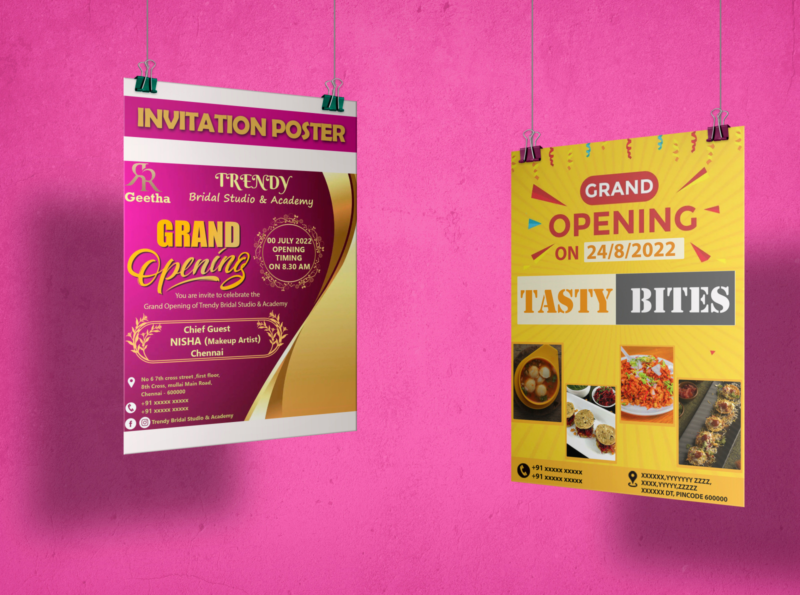 Invitation Poster Designs by Mohamed Ashik S on Dribbble