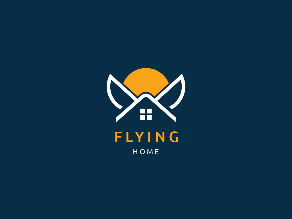 Flying Home Logo by Br@hmm@ on Dribbble