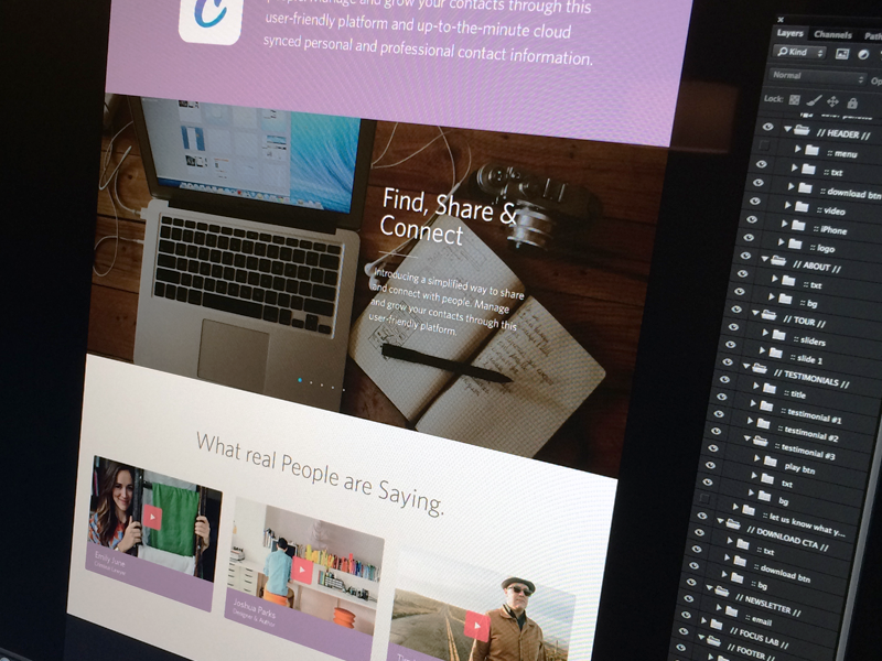 Clique by Charlie Waite for Focus Lab + Odi on Dribbble