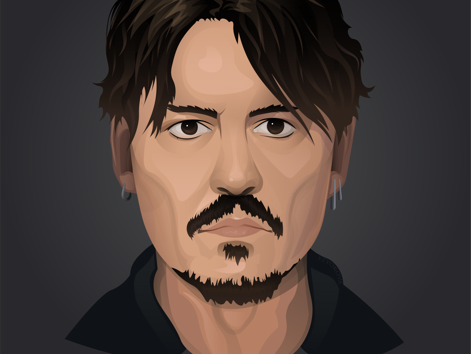Johnny Depp | Vector by Elizaveta on Dribbble