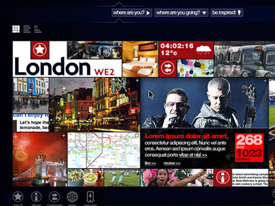 Travel advice website by Isaac Stott on Dribbble