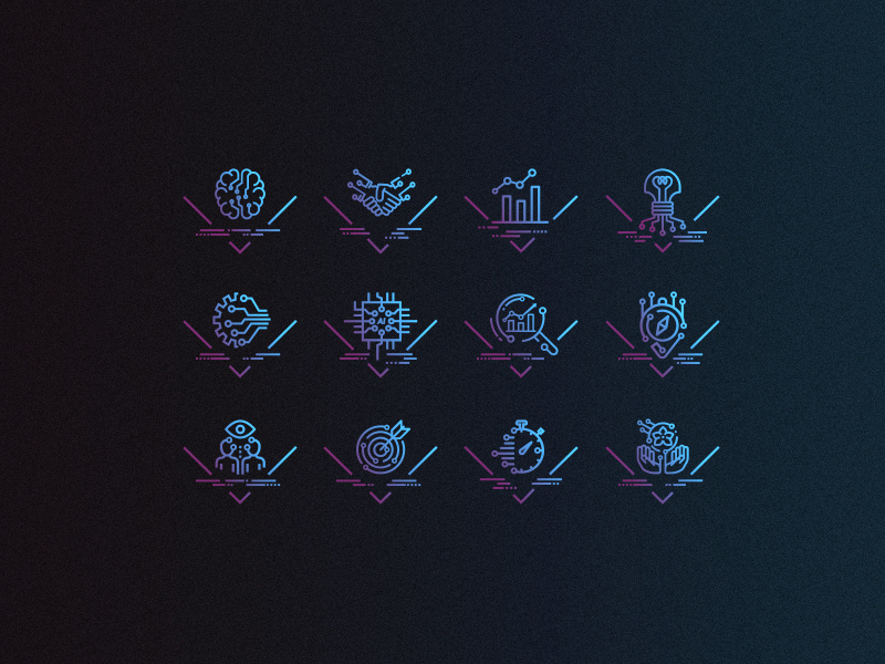 bCHannels Tech Icon Set by Paul on Dribbble