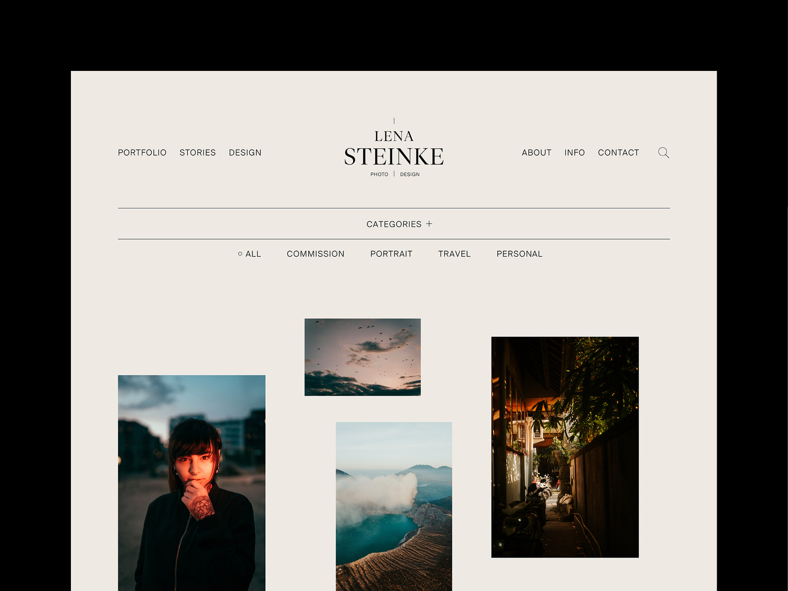 Redesign Personal Website by Lena Steinke on Dribbble